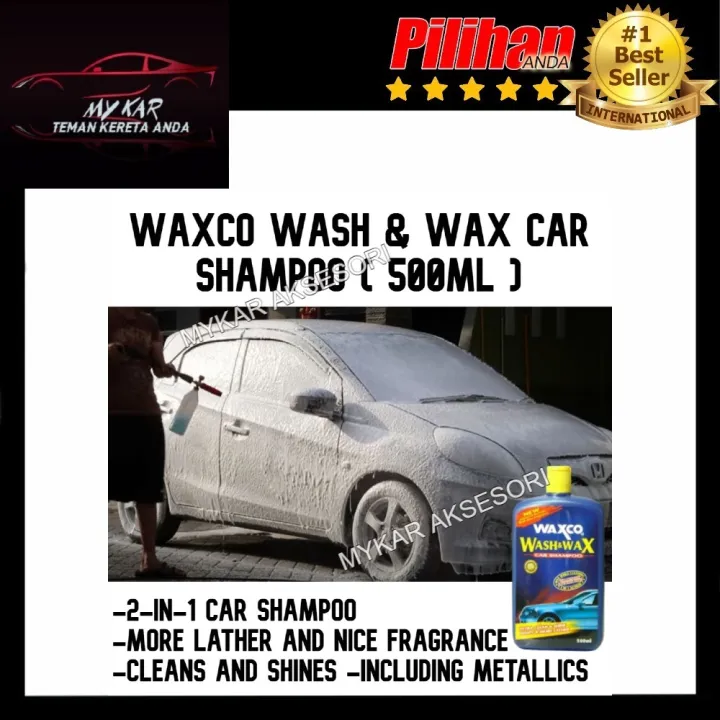 Waxco Wash & Wax Car Shampoo ( 500ml ) | Lazada