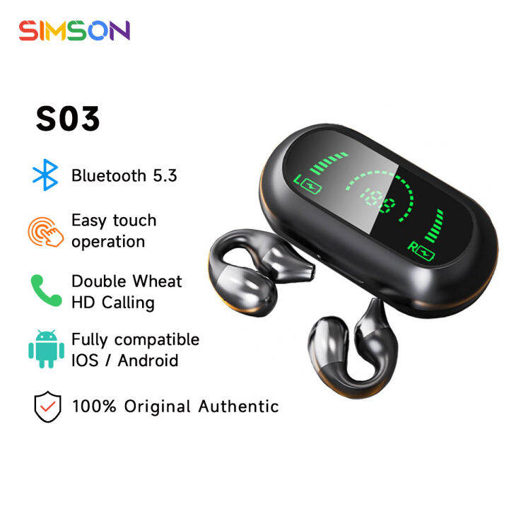 True Wireless S03 Clip-on Earbuds Bluetooth 5.3 Long endurance Touch ... True Wireless S03 Clip-on Earbuds Bluetooth 5.3 Long endurance Touch ...
