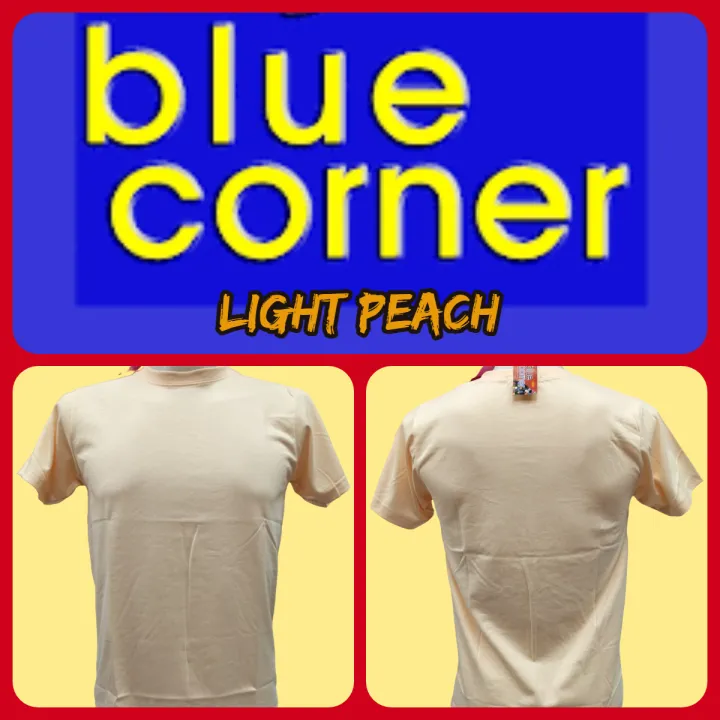 Blue Corner (Light Peach Color) Basic Tee Ultra Cotton Plain Round Neck ...