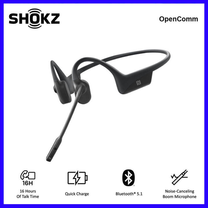 Original Shokz OpenComm Wireless Bone Conduction Headphones | Lazada PH