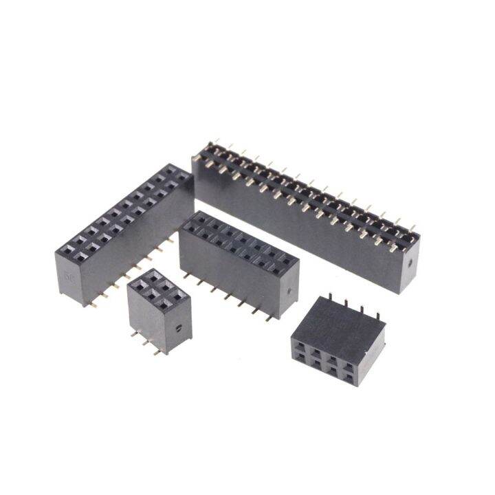 5Pcs 2.54mm PCB Female Header Dual Row SMD /SMT 2x2 4 Pin 6 8 10 12 14 ...