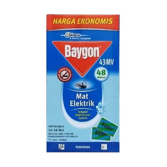Baygon Mat Electric Regular isi 48 mat | Lazada Indonesia