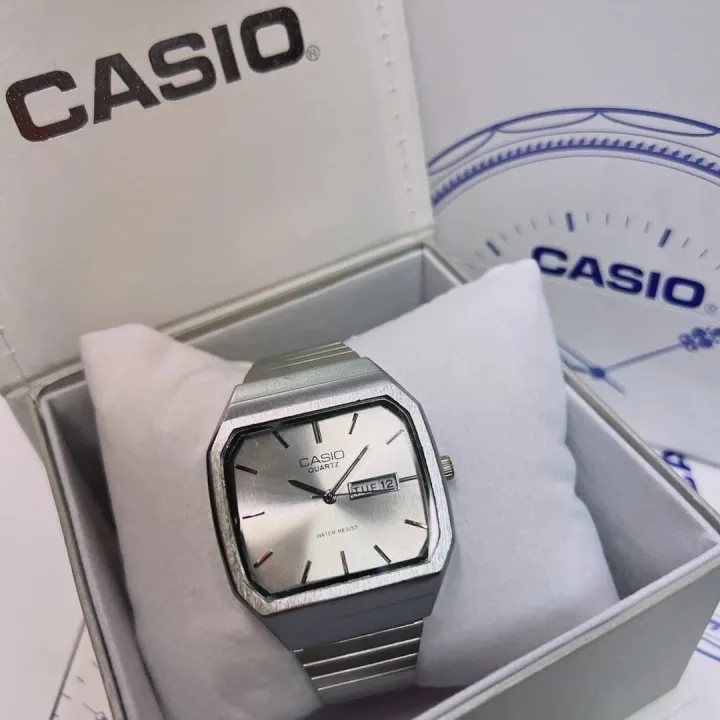 นาฬิกาCasioมีช่องบอก วัน และ วันที่ พร้อมกล่องแบรนด์ ถุงแบรนด์ สินค้า ...