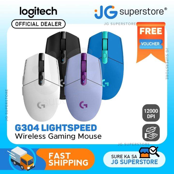 ♀ﺴ☊ Logitech G304 Lightspeed Wireless Gaming Mouse Hero Sensor 12000 DPI Lightweight 6 ...