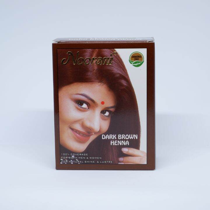 Inai RAMBUT Hair HENNA Noorani Box WARNA Rambut Dye COLOUR | Lazada