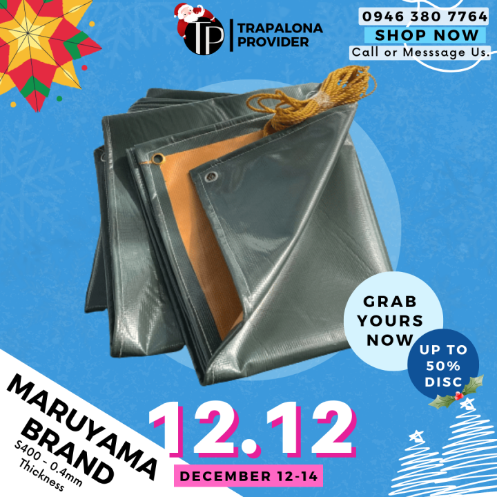 9x10ft with Free Rope! ORIGINAL MARUYAMA TRAPAL | LONA | TOLDA ...