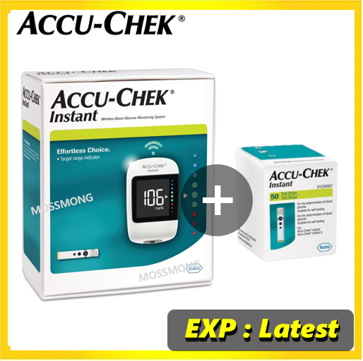 Accu-chek Instant Glucose meter Basic Set + 50 Test strips (EXP ...