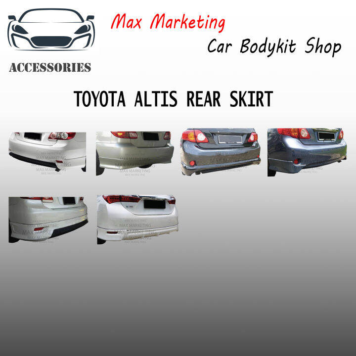 TOYOTA ALTIS REAR SKIRT LIP BODYKIT | Lazada