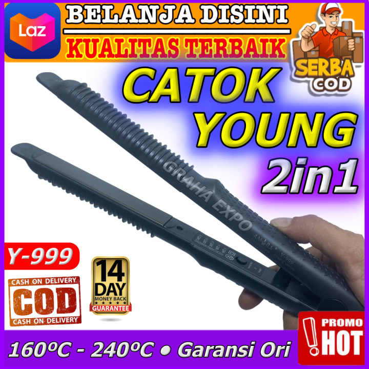 Catok 2in1 9299b Young by Amara Catokan Lurus dan Keriting Y-999 ...