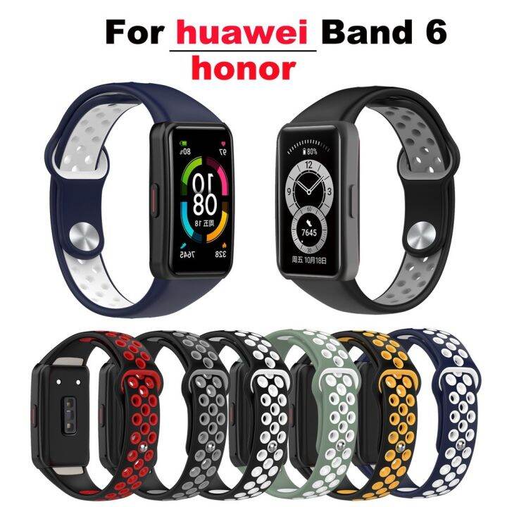 Replacement Strap For Huawei Band 6 Silicone Watch Strap For Honor Band ...