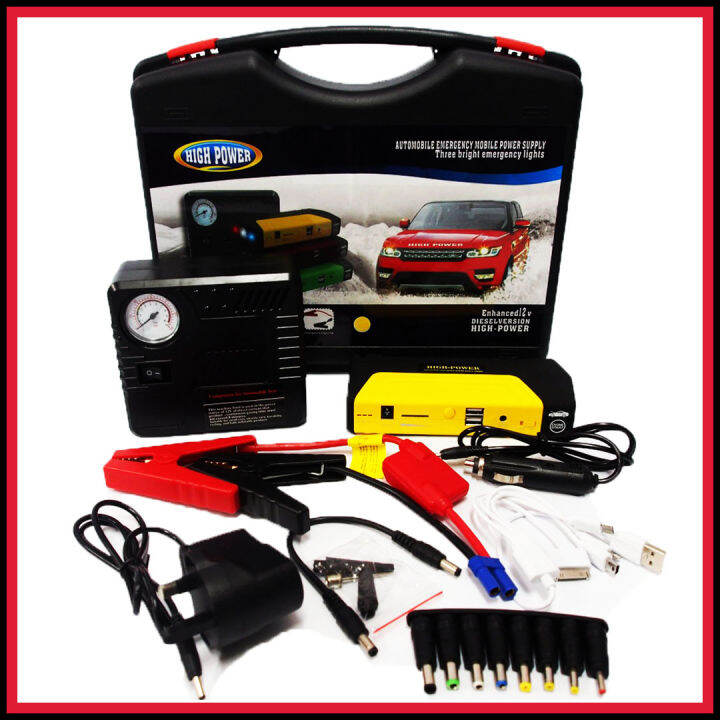 Multi-function Car Jump Starter With Pump Car Power Bank & Emergency ...