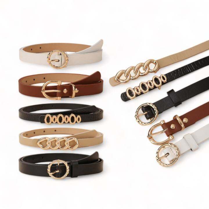 TAILLE 5pc Belt Set Slim Belts | Lazada PH
