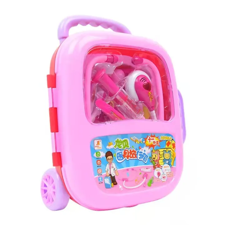 Children's trolley bag Gift Children's Doctor Set Medical Toolbox ...