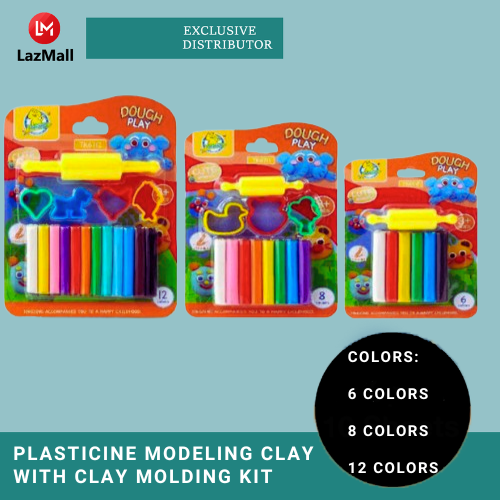 Plasticine Easy To Mold Modeling Clay With Clay Molding Kit | Lazada PH