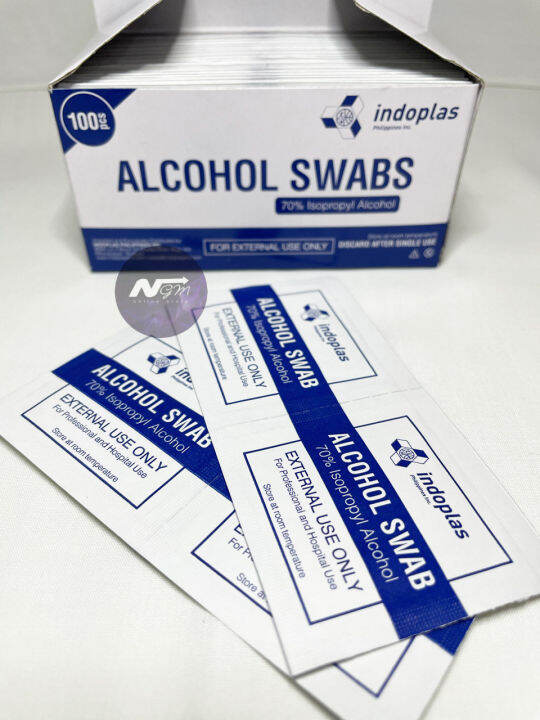 100 pcs per box/ Alcohol Swabs 70% Isopropyl Alcohol | Lazada PH