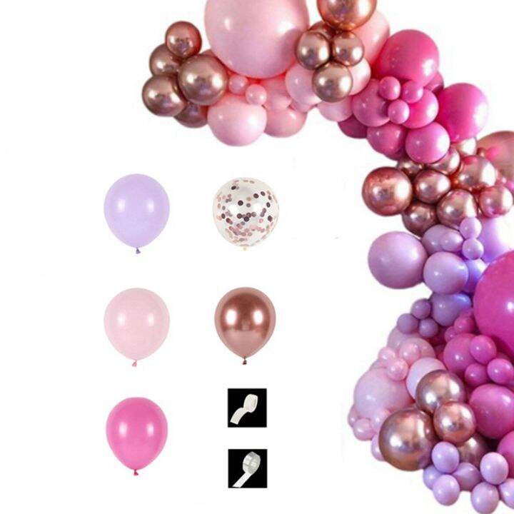 Pink Balloon Arch Kit Balloon Garland Bow Balloons Wedding Decor Baby ...