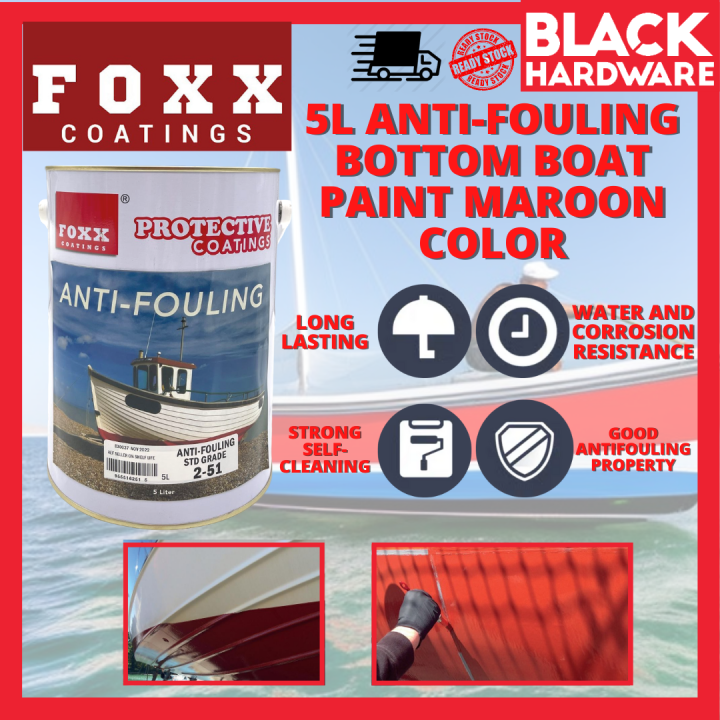 Black Hardware FOXX COATINGS Antifouling Boat Marine Paint Cat Kapal ...