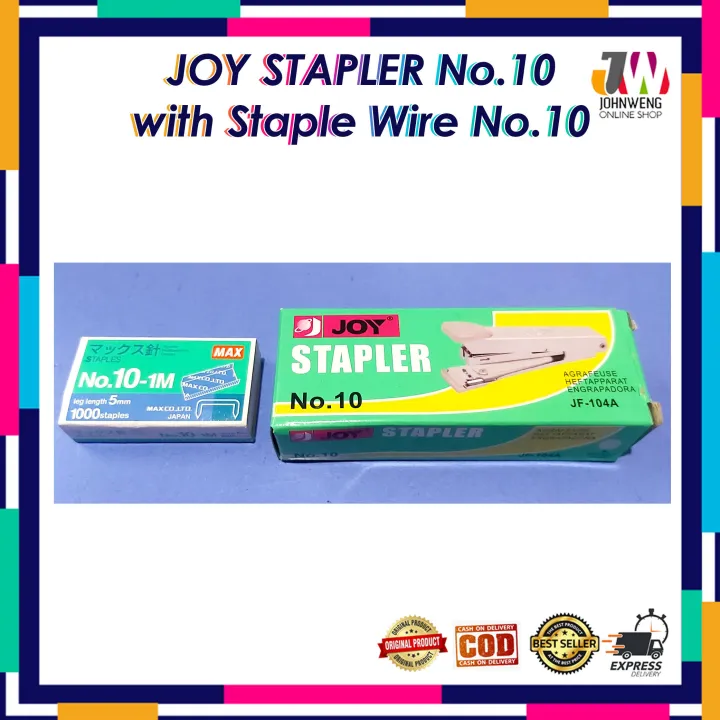 STAPLER JOY with Staples Wire No.JF-104A SMALL #10 (sold per set ...