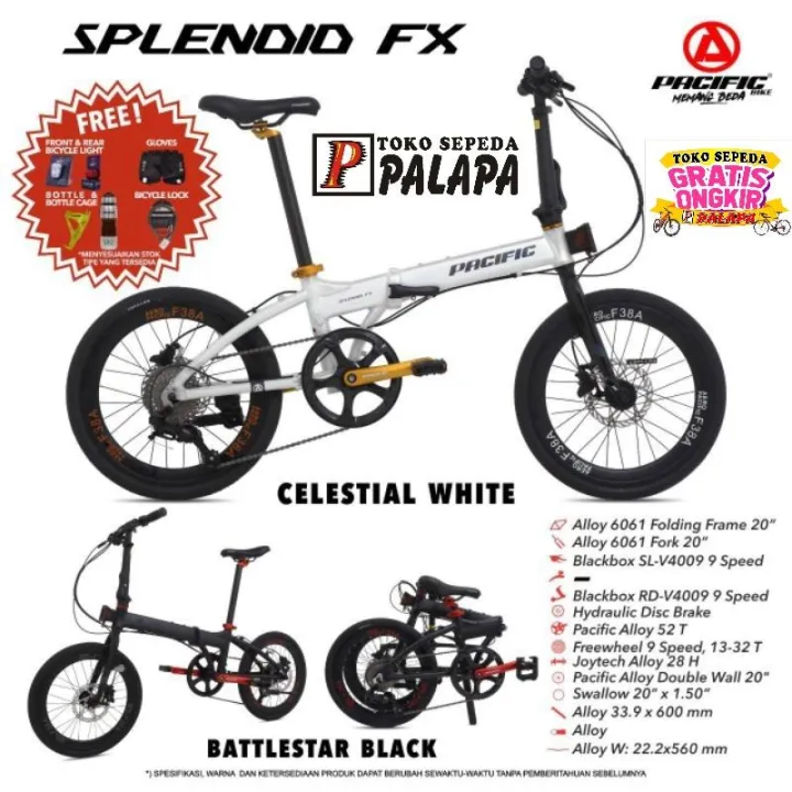 SEPEDA LIPAT 20 PACIFIC SPLENDID FX SELI FOLDING BIKE | Lazada Indonesia