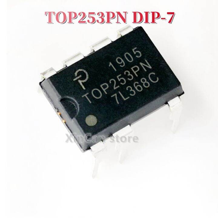 5ชิ้น TOP253PN ต้นฉบับ DIP-7 TOP253P TOP253 DIP7วงจรรวมการจัดการพลังงาน ...