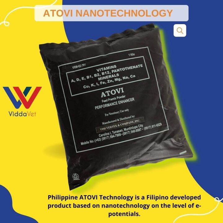 ATOVI nanotechnology powder 1 kilo for livestock swine poultry fish ...