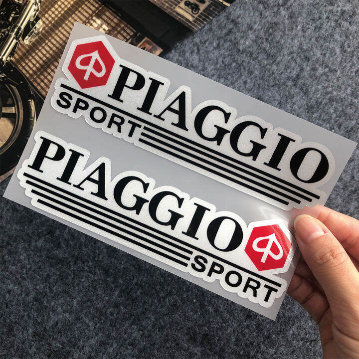 PIAGGIO Logo Badge Reflective Sticker Scooter Body Decoration Decal for ...
