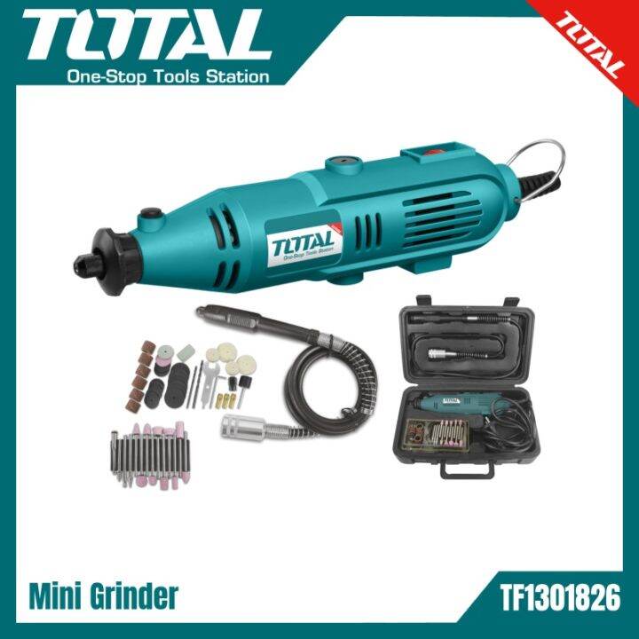TOTAL Mini Grinder 130 watts (TG501032) Drill Mini Grinder Mini ...