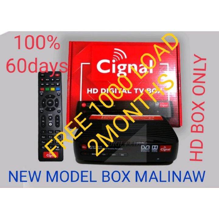 Our spot Cignal Prepaid HD box wfree 2000 load flat type (need ...