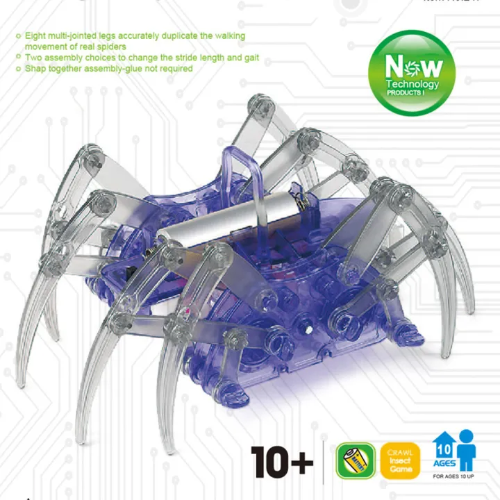 [Adopt A Method] ไฟฟ้าแมงมุมหุ่นยนต์ Diy ประกอบของเล่นเกมปริศนาสำหรับ ...