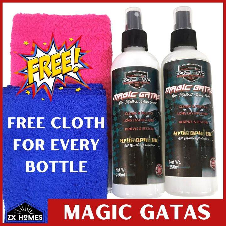 ZX HOMES 250ml Magic Gatas Clean & Shine Car/Motorcycle Wax (Original ...