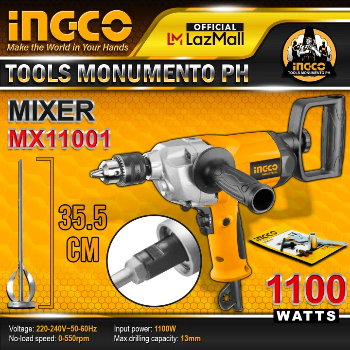 INGCO 1100W Industrial Electric Mixer (MX11001) *INGCO TOOLS MONUMENTO ...