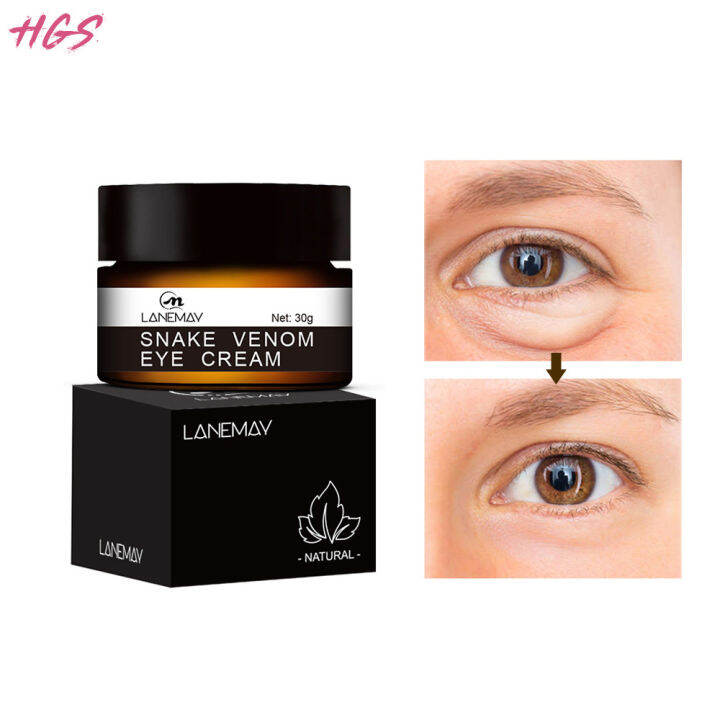 HGS 30g Snake Venom Peptide Eye Cream Remove Eye bags Anti wrinkles ...