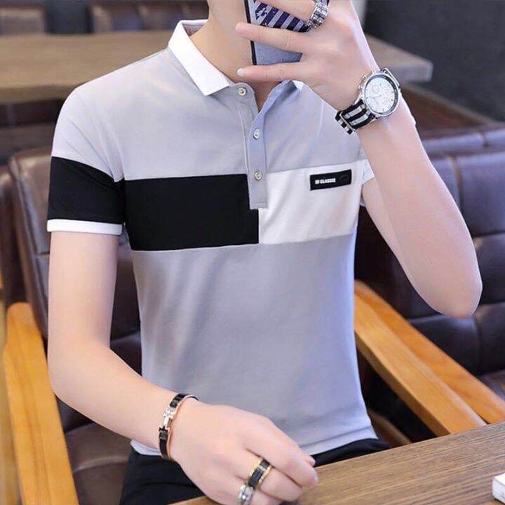 Fashion korean polo shirt for men's | Lazada PH