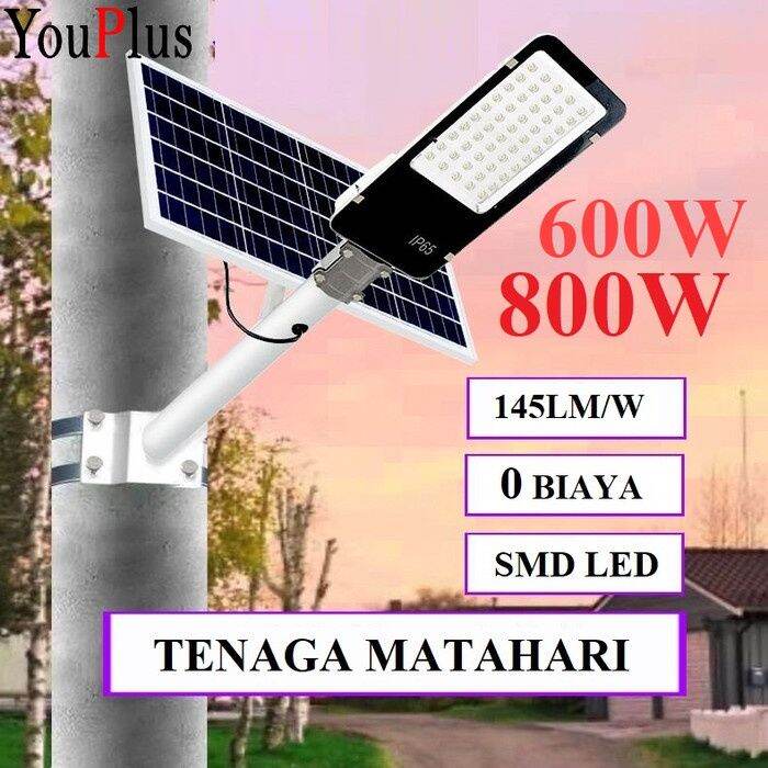 PJU SOLAR CELL 2 IN ONE / LAMPU SOLAR POWER LED 600W 800W / LAMPU JALAN ...