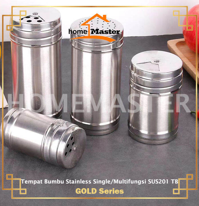 HomeMaster Tempat Bumbu/Powder/Bubuk/Topping Stainless/Besi Baja Tahan ...