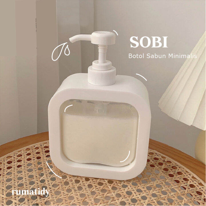 【RUMATIDY】SOBI Botol Sabun Refill Pump 300mL 500mL Sabun Cair Sabun ...