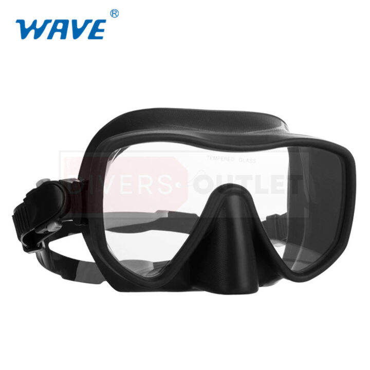 Wave Frameless Diving Mask หน้ากากดำน้ำ มุมมองกว้าง แบบ Low Volume ได้ ...