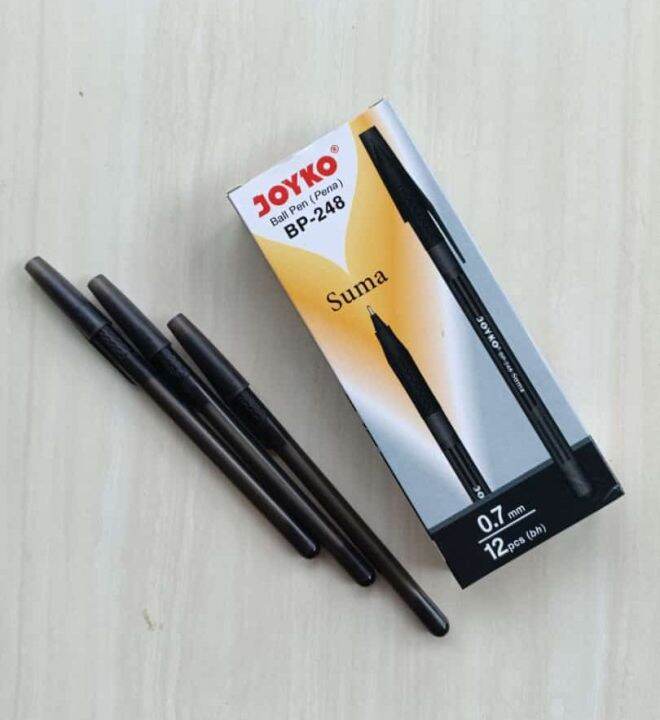 PULPEN JOYKO SUMA 1 PAK ISI 12 PCS STANDAR HITAM BISA SATUAN PROMO COD ...