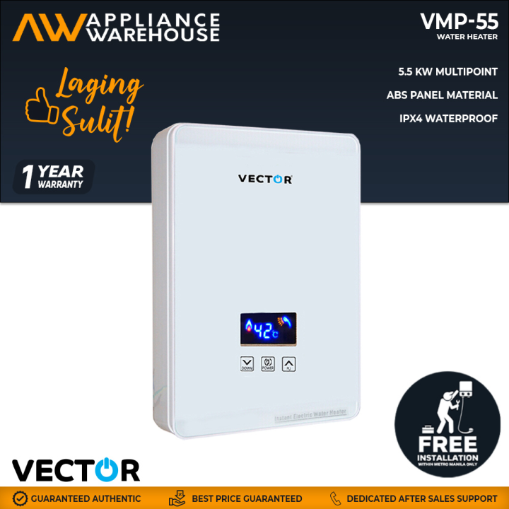 Vector VMP-55 5.5Kw 3-Steps Control Multipoint Instant Water Heater ...