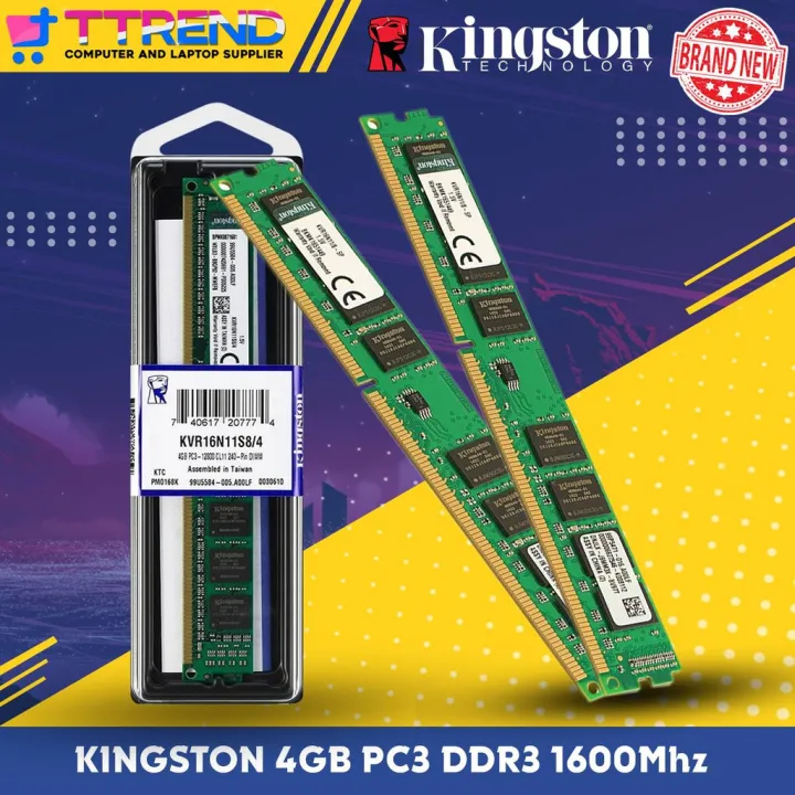 RAM Bnew Kingston 4GB DDR3 1600 / DDR4 2666 Desktop Memory | Lazada PH