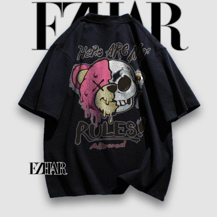 [Oversize] Baju Kaos RULES Oversize Pria Wanita / Oversize T-shirt ...