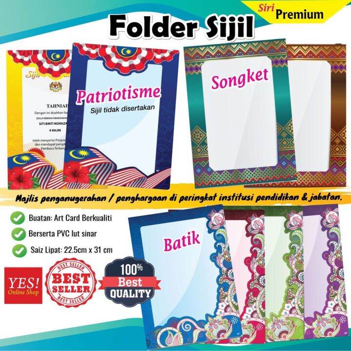 [READY STOCK] PREMIUM CERTIFICATE FOLDER /HOLDER A4 WITH PVC WINDOW ...