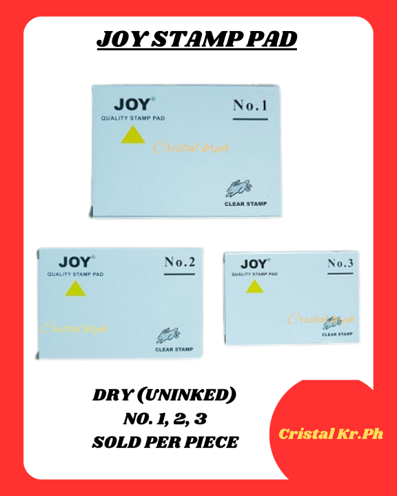 JOY Stamp Pad Joy Dry No. 1, 2, 3 Sold Per Pad | Lazada PH
