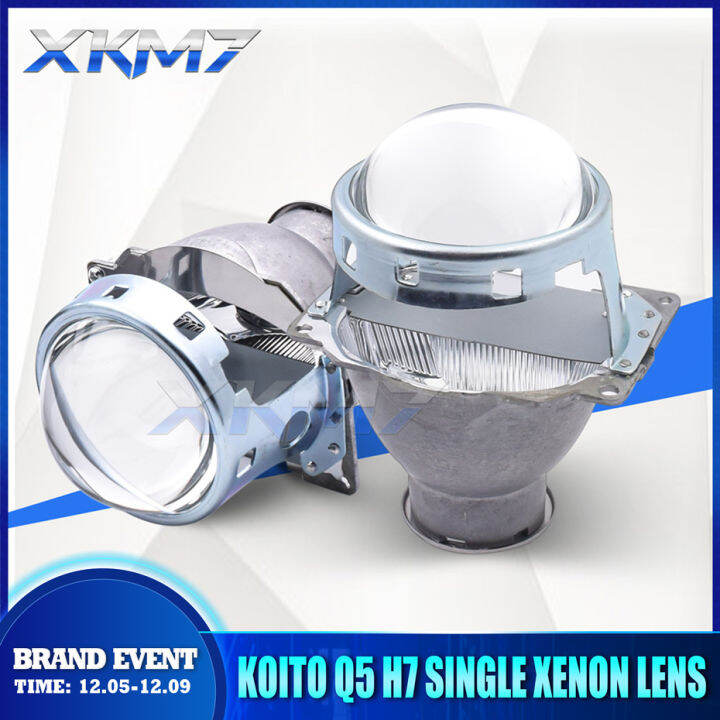 เลนส์สำหรับไฟหน้า Koito Q5 H7เลนส์เดี่ยว Xenon โปรเจคเตอร์3.0นิ้ว H7 ...