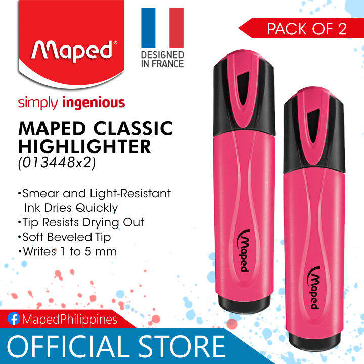 MAPED Classic Highlighter | Pack of 2 | Lazada PH