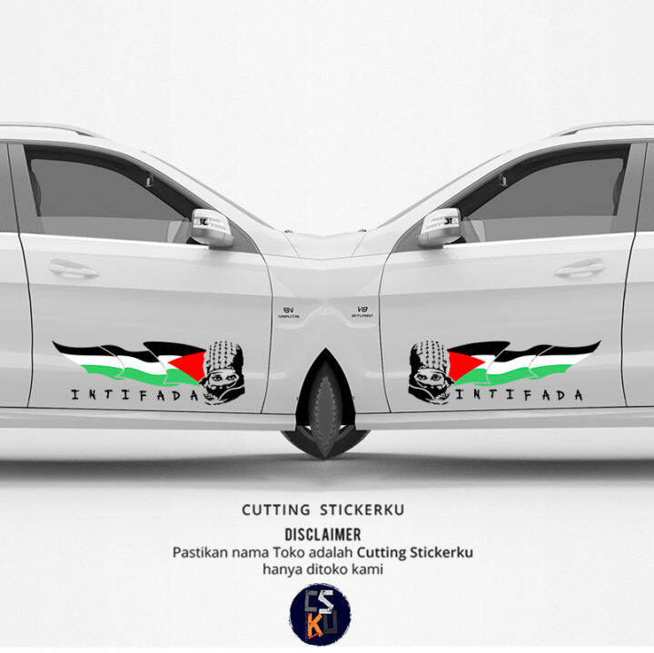 Intifada Palestine Cutting Sticker Variasi Motor Mobil Perlawanan Gaza ...