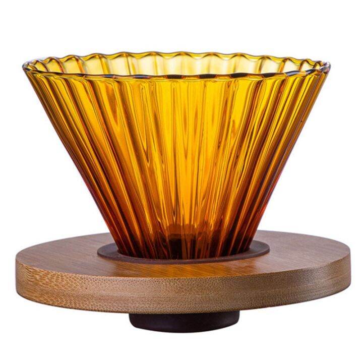 Coffee Dripper Glass Funnel Drip Coffee Maker Filter Transparent ...