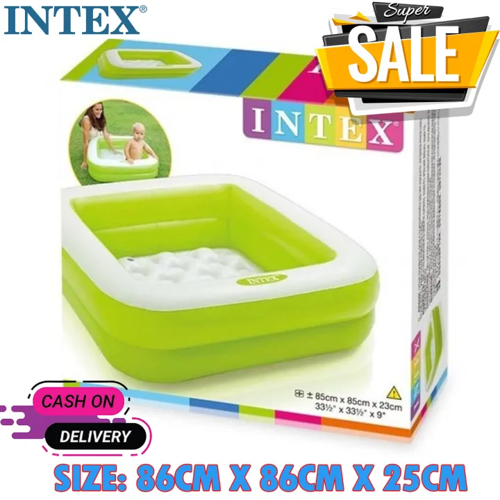 Intex Baby Square Swimming Pool 86cm x 86cm x 25cm | Lazada PH