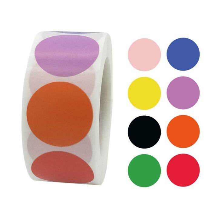 1 Inch Round Chroma Labels Stickers Color Code Dot Labels Red ...