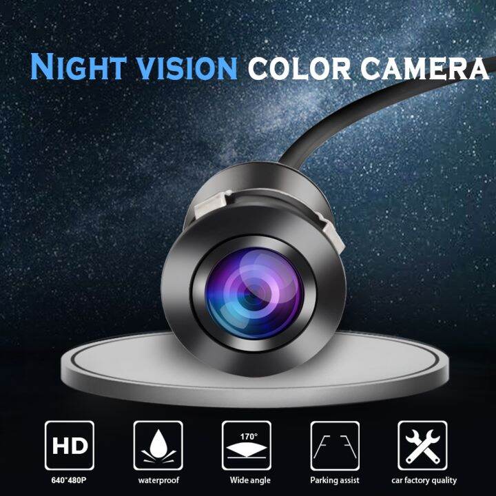 Carsanbo Mini Reverse Backup Camera Car RearView Flush Mount Camera ...